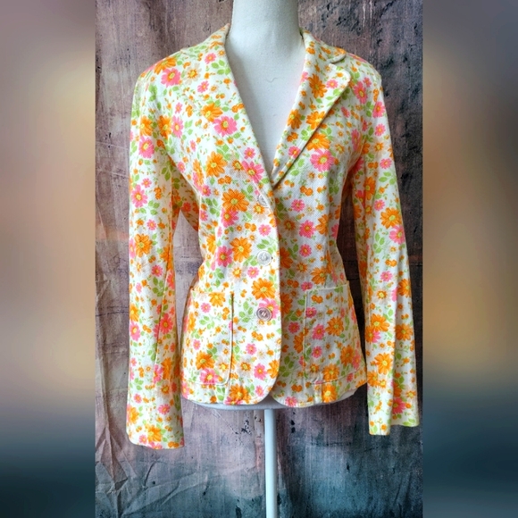 Vintage | Jackets & Coats | Vintage Duck Head Daisy Floral Jacket ...